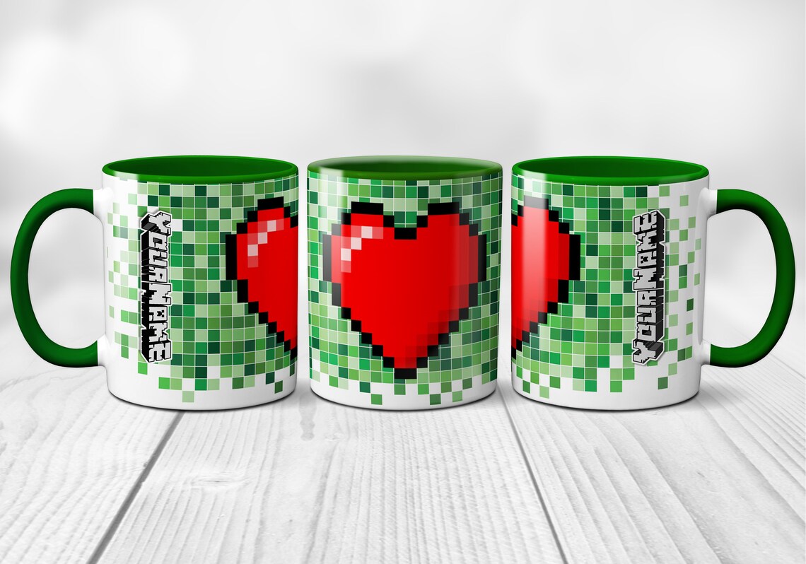 Taza de regalo personalizada con un tema de Minecraft Los - Etsy España
