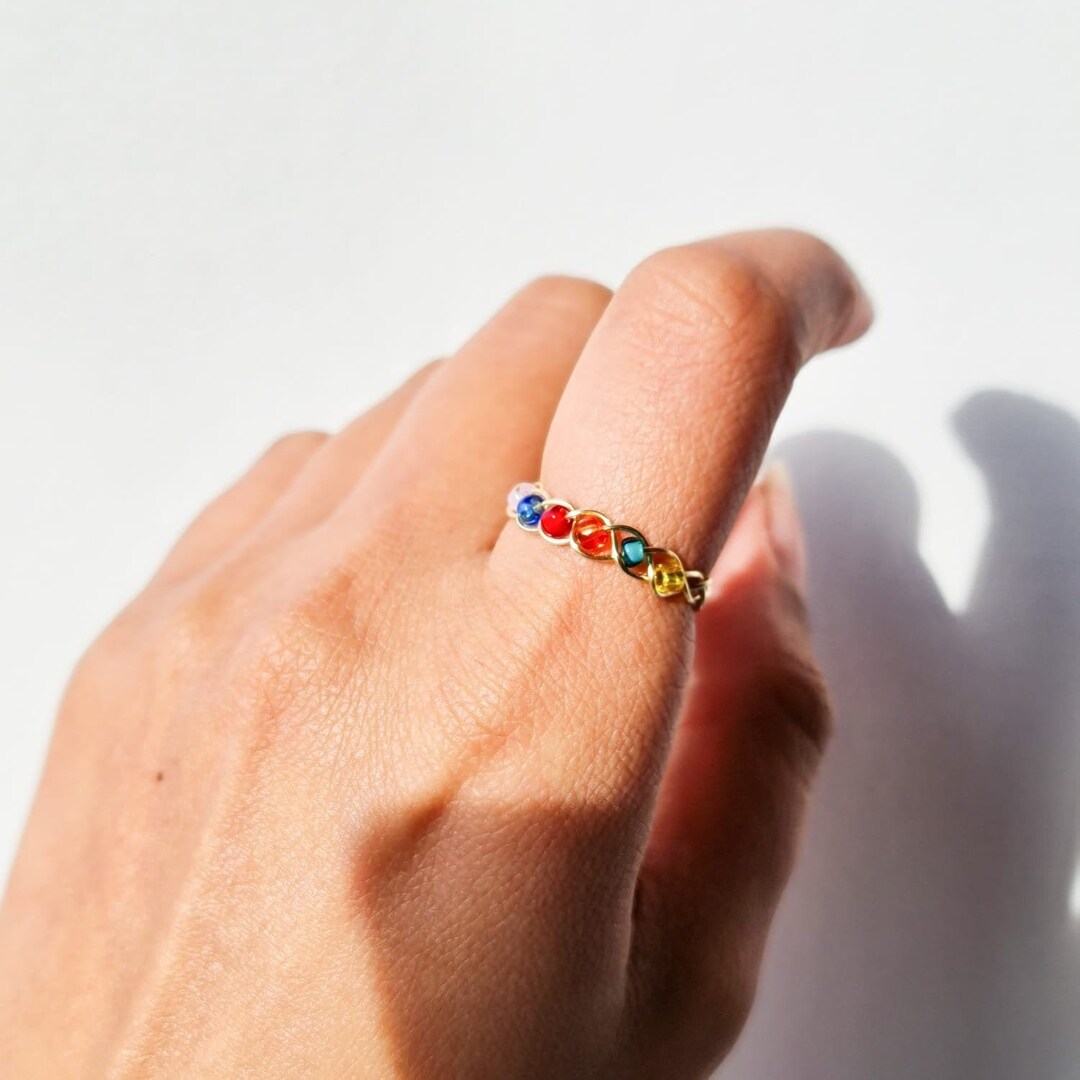 Marvel Infinity Stone Wire Braided Ring, Handmade Jewelry - Etsy