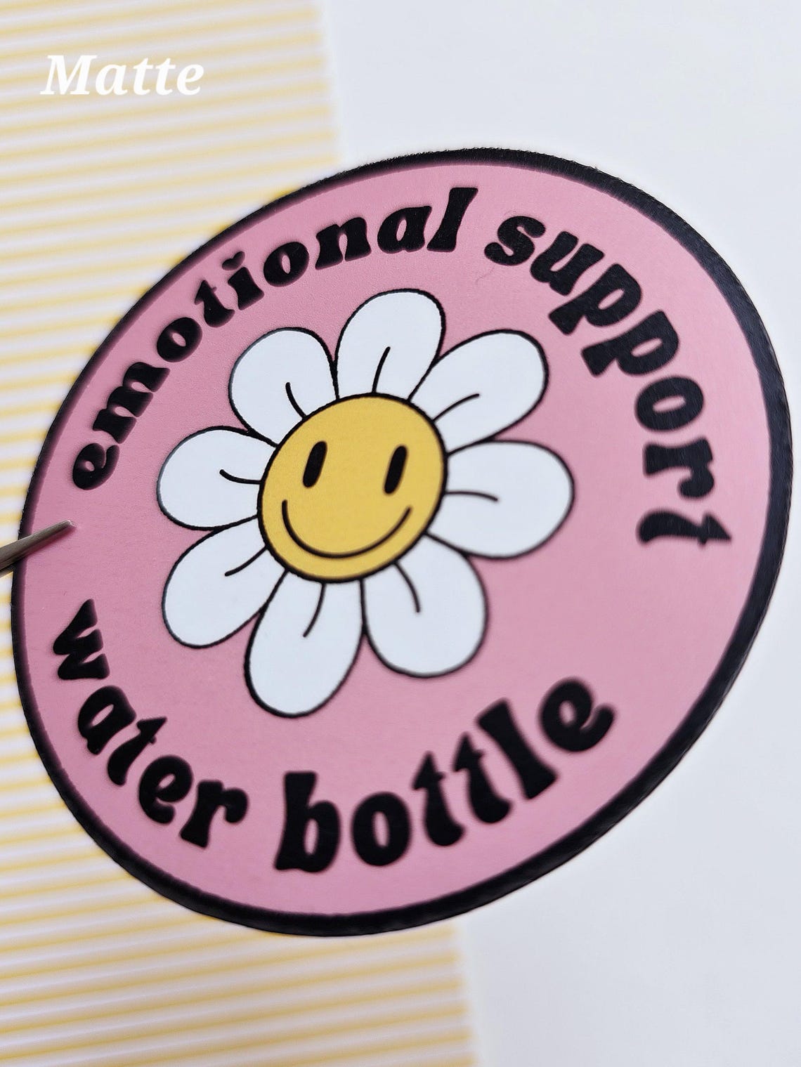 Emotional Support Water Bottle Sticker | Relatable Vinyl Decal for ...