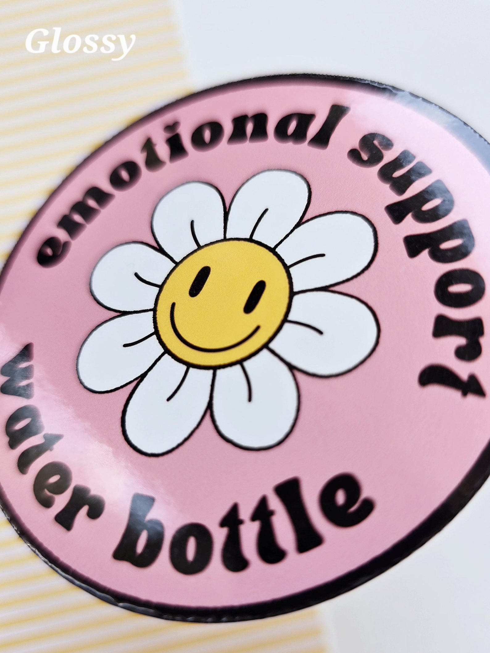 Emotional Support Water Bottle Sticker | Relatable Vinyl Decal for ...