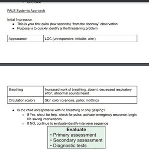 PALS - Pediatric Advanced Life Support (AHA) - Etsy