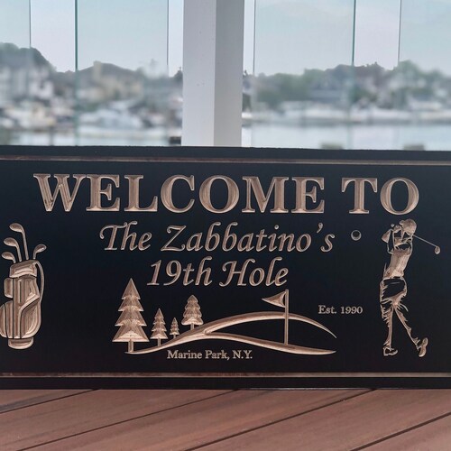 Personalized Golf Sign Personalized Golf Decor Golf Wall - Etsy
