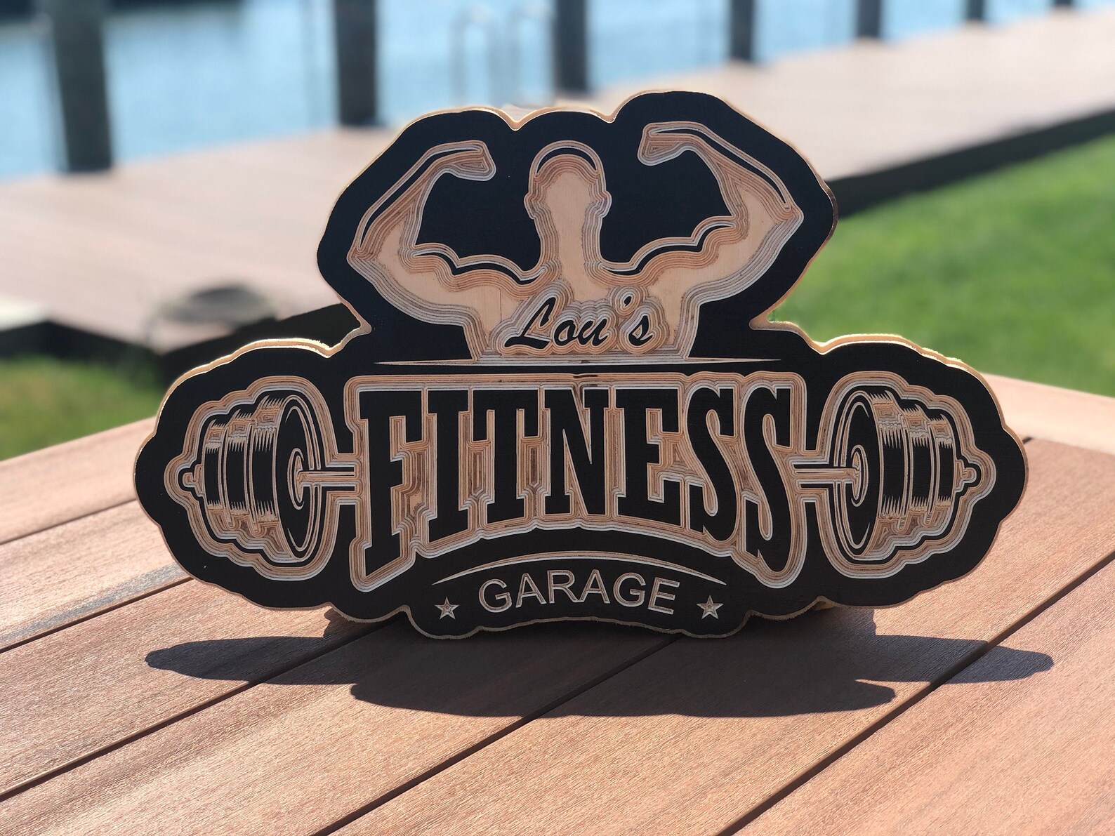 Gym Sign Wood Sign Personalized Gym Sign Workout Room - Etsy