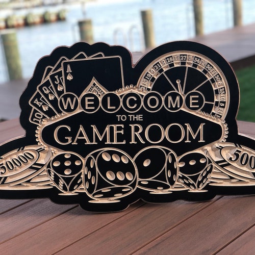 Game Room Sign Man Cave Personalized Signs Dart Board Sign - Etsy