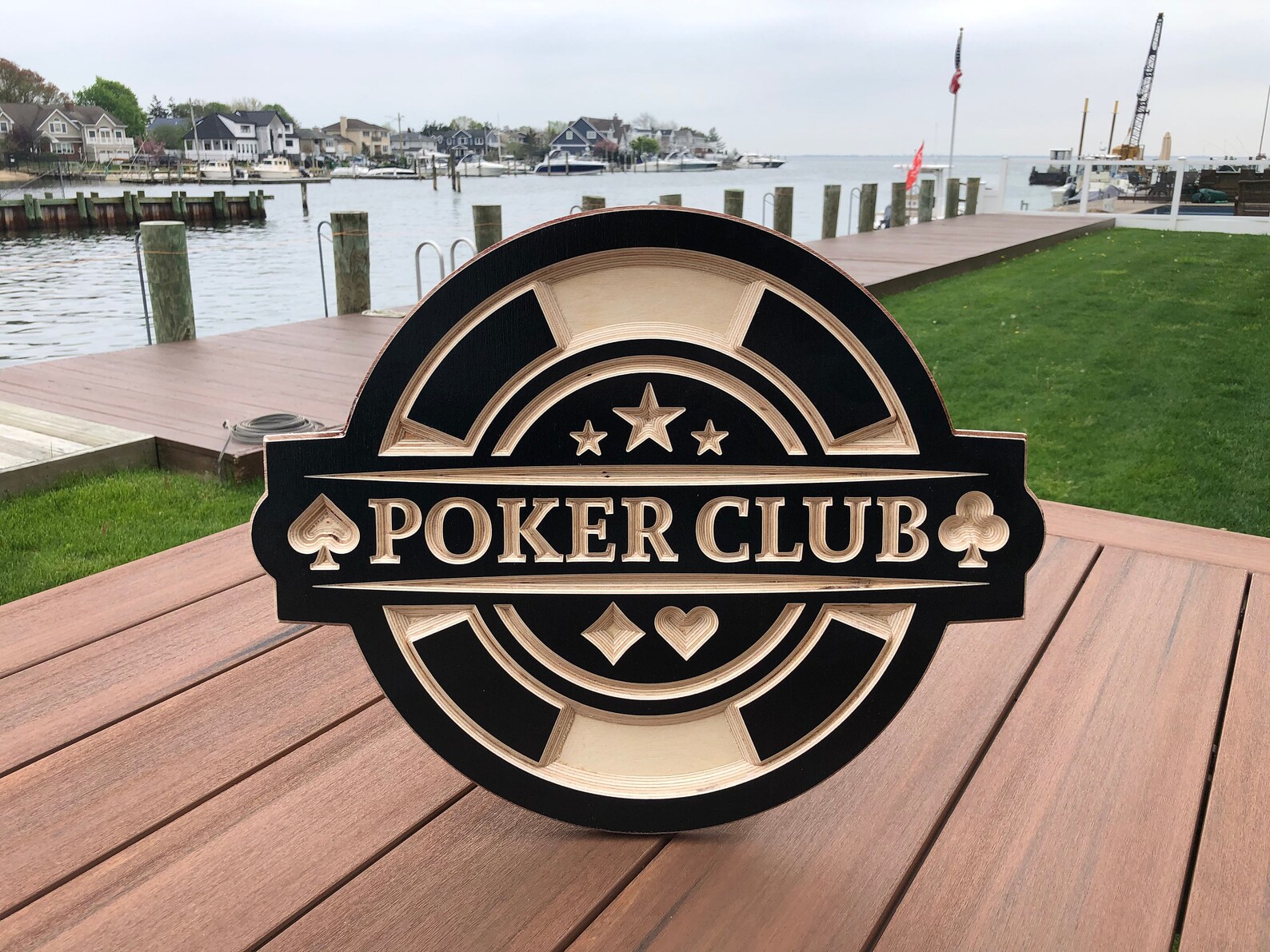 Poker Room Custom Wood Sign Casino Room Sign Family Name - Etsy