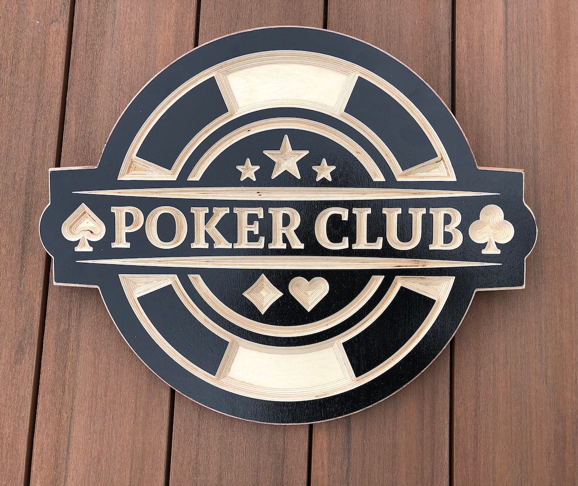 Poker Room Custom Wood Sign Casino Room Sign Family Name - Etsy