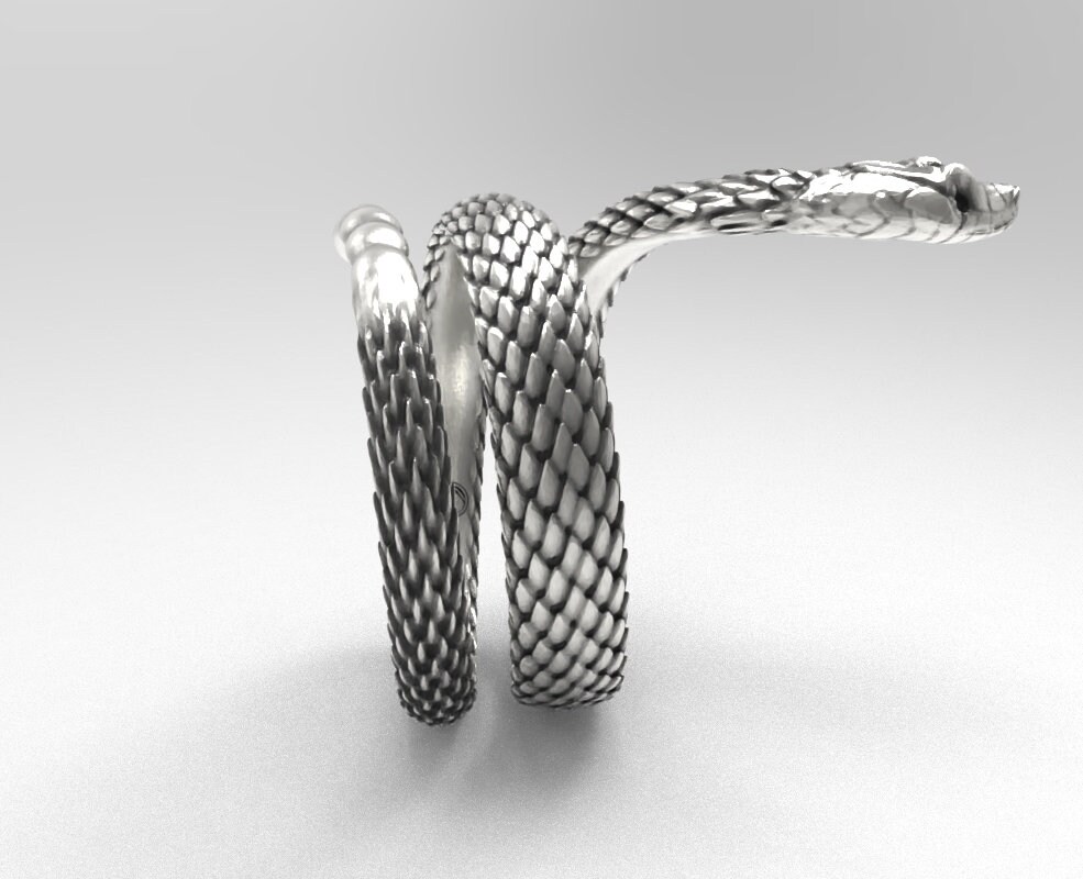 Snake Ring Dainty Ringadjustable Snake Ring Silver Snake - Etsy