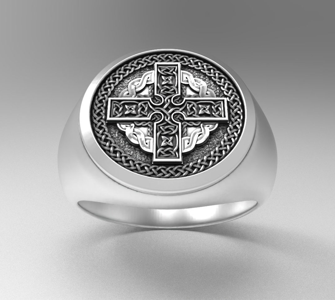 Slavic Ornaments Cross,celtic Knot Cross Ring,925 Sterling Silver ...