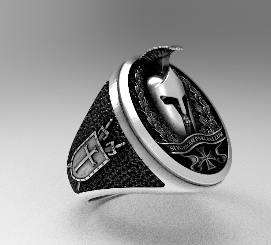 Ancient Roman Ring helmet Ringroman Soldiersi Vis Pacem - Etsy