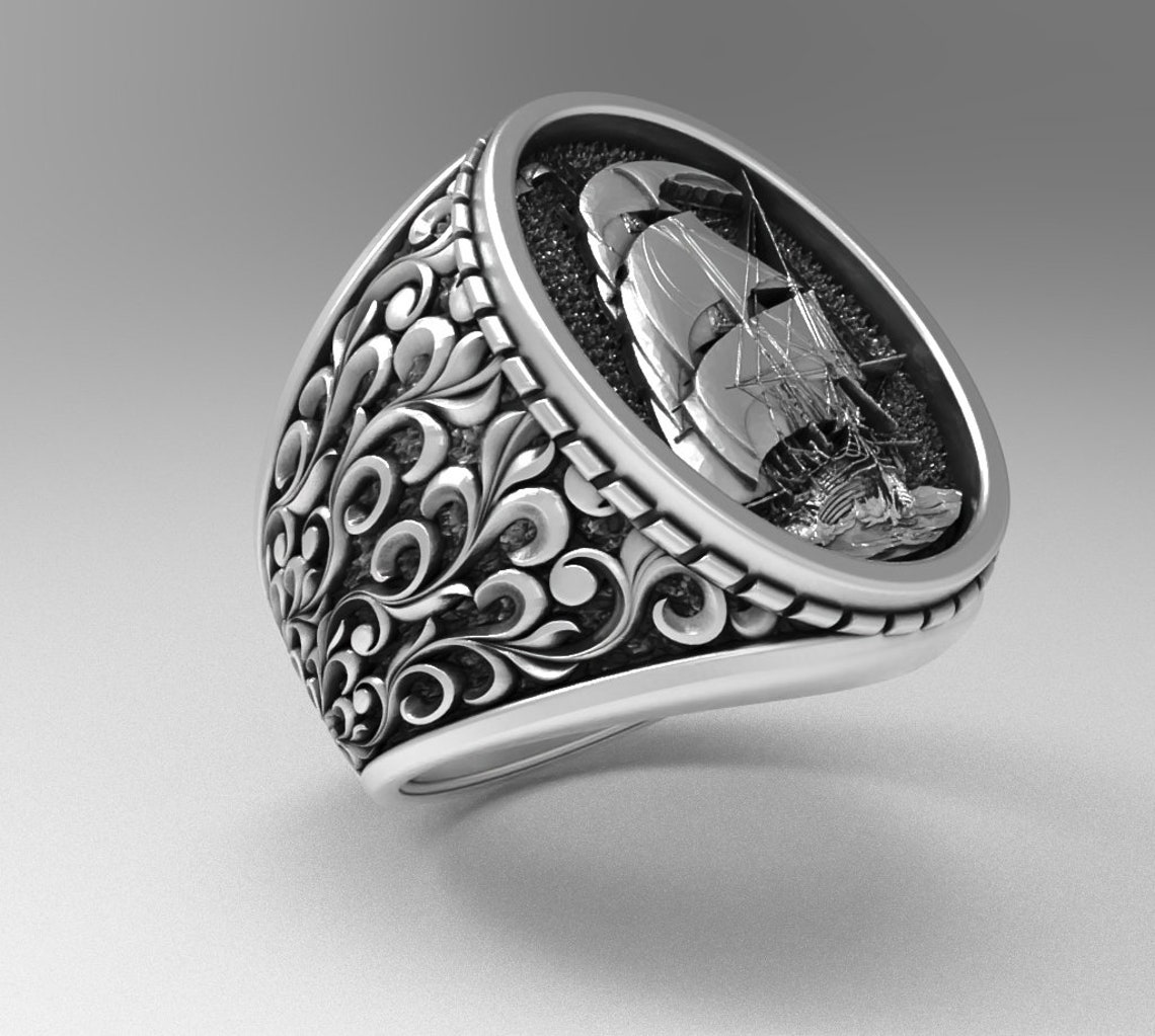 Sailor's Ringsailing Ship Ringship Theme Ringa Stylish - Etsy