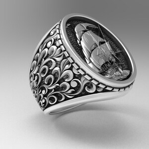 Sailor's Ring,sailing Ship Ring,ship Theme Ring,a Stylish and ...