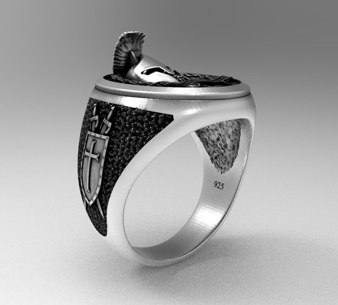 Ancient Roman Ring helmet Ringroman Soldiersi Vis Pacem - Etsy