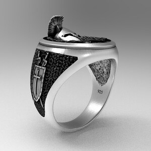 Ancient Roman Ring ,helmet Ring,roman Soldier,si Vis Pacem Para Bellum ...