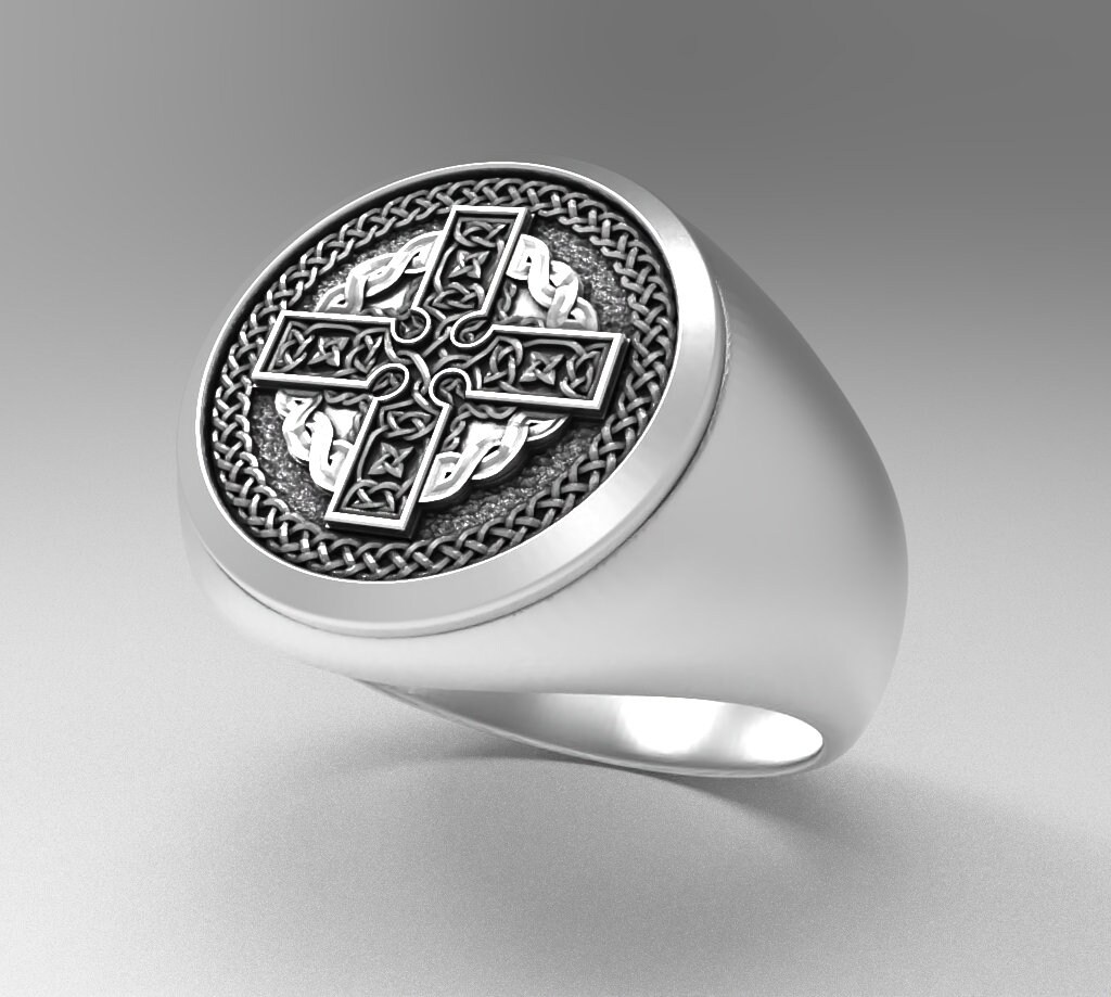 Slavic Ornaments Crossceltic Knot Cross Ring925 Sterling - Etsy