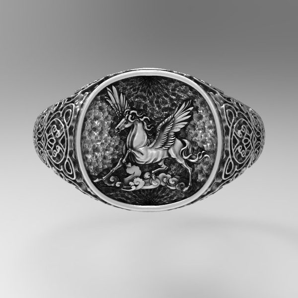 Pegasus Ring - Etsy