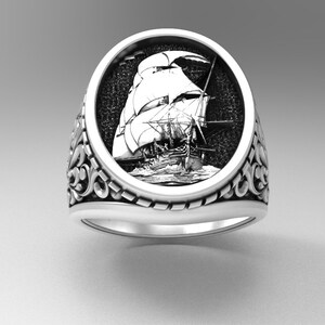 Sailor's Ring,sailing Ship Ring,ship Theme Ring,a Stylish and ...