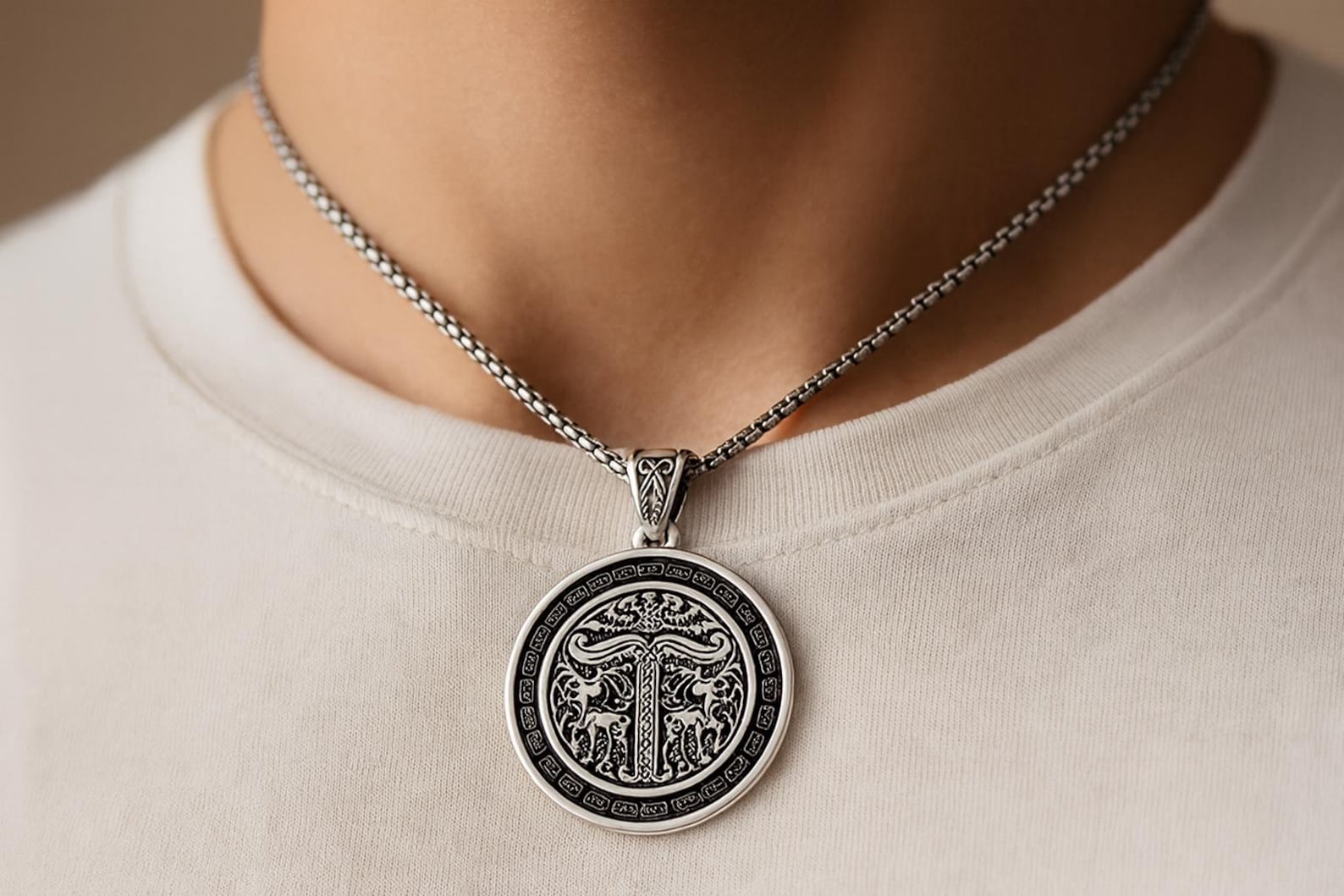 Irminsul Necklace: Sterling Silver Viking Amulet, Norse Mythology ...