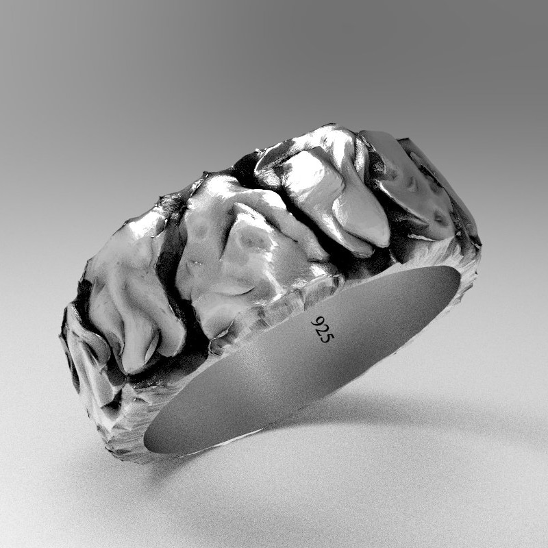 Oxidized Silver Ring - Etsy