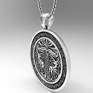 Irminsul Necklace: Sterling Silver Viking Amulet, Norse Mythology ...