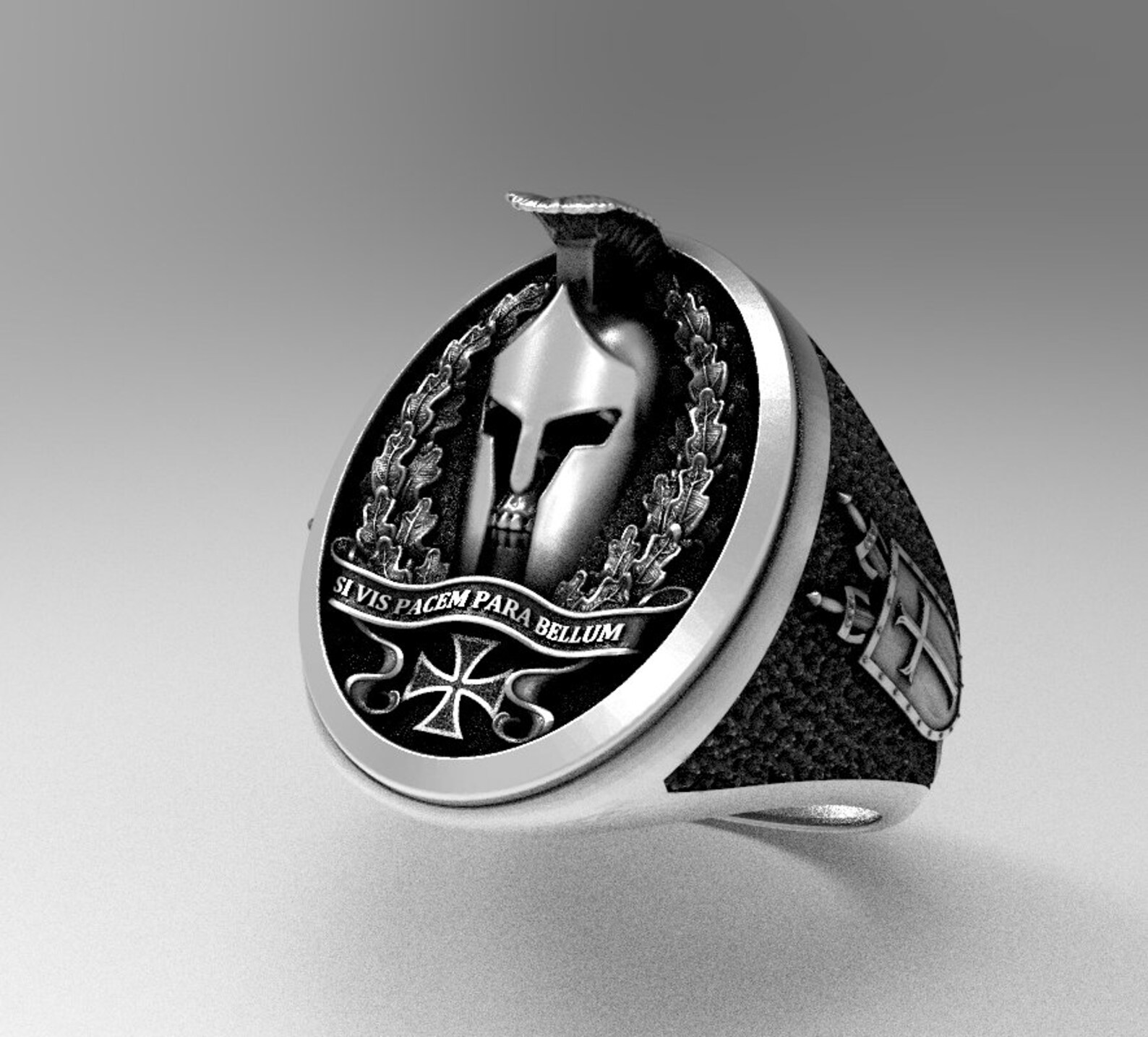 Ancient Roman Ring helmet Ringroman Soldiersi Vis Pacem - Etsy