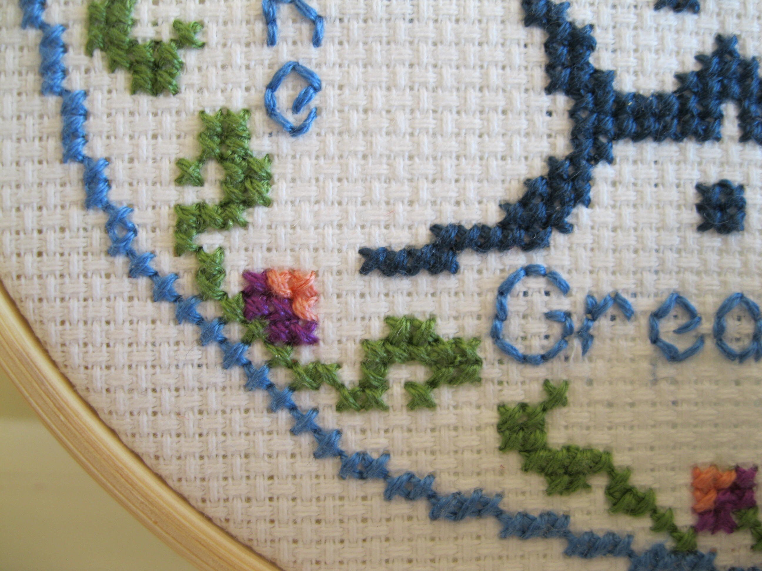 Arabic Cross Stitch Pattern ONLY of "ma Sha Allah". Finishes 5" / 13 Cm ...