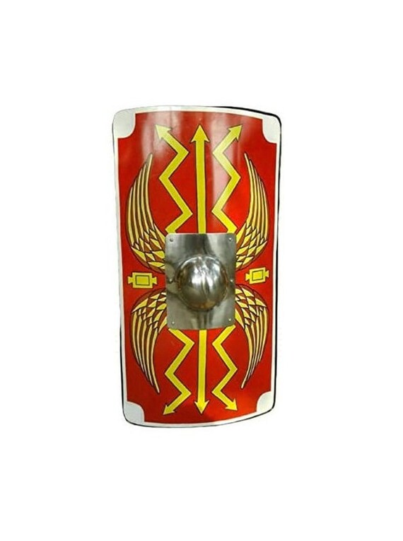Roman Armor Legionary Shield Scutum Red Shield for Battle | Etsy