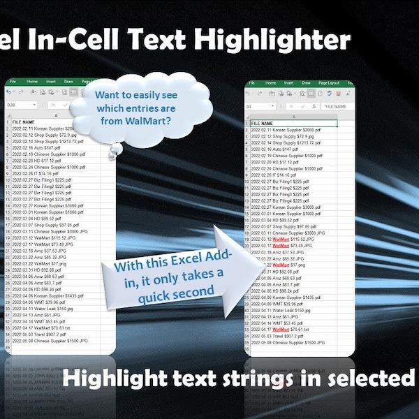 Excel Add In Etsy