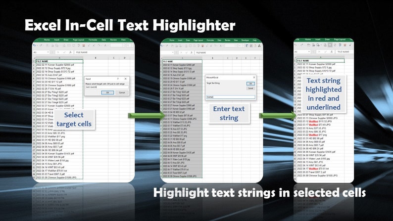 Excel In-cell Highlighter - Smart Intelligent Excel Tool - Excel Macro ...