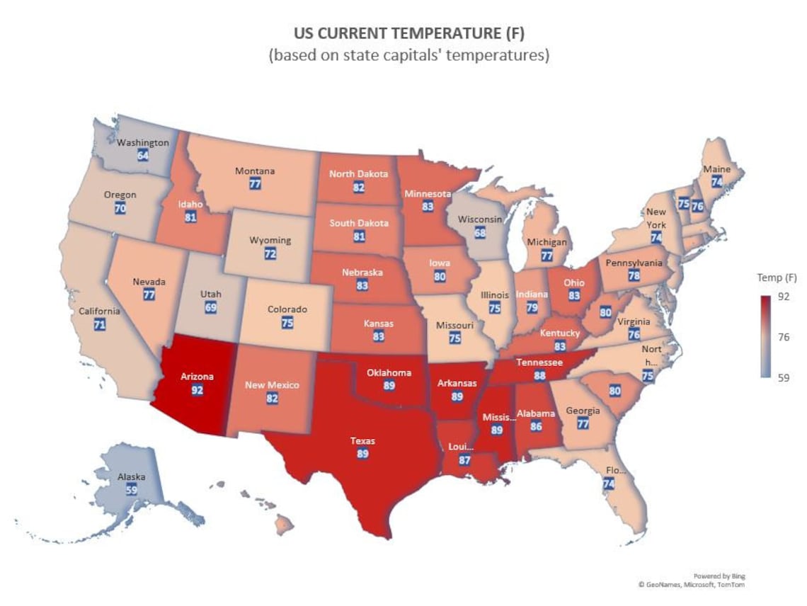 Excel Chart Template US 50 States 131 Major Cities Etsy excel-chart-template-us-50-states-131-major-cities-etsy
