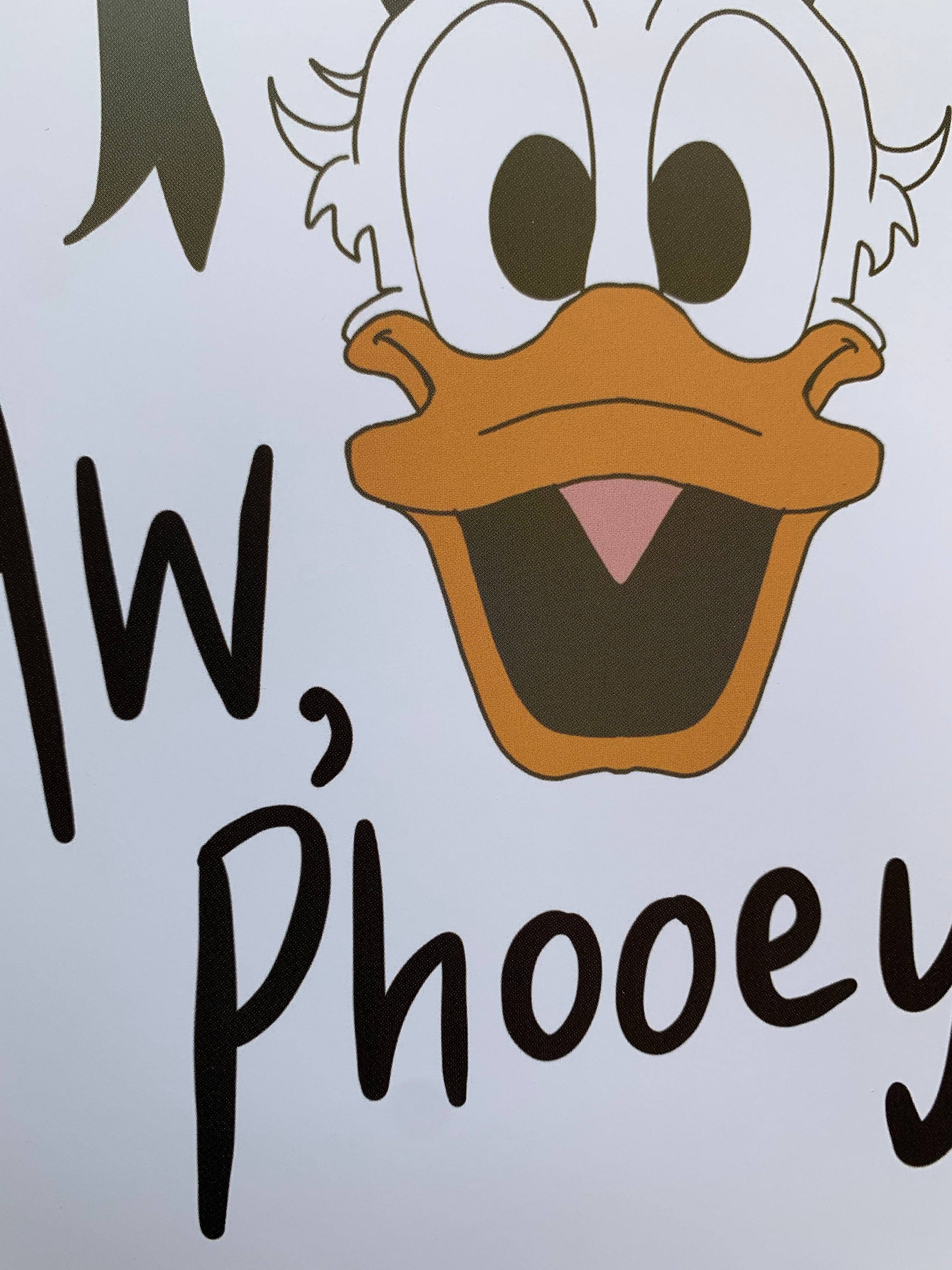 Children's Disney Donald Duck Catchphrase Cartoon , A4 Digital Wall Art ...