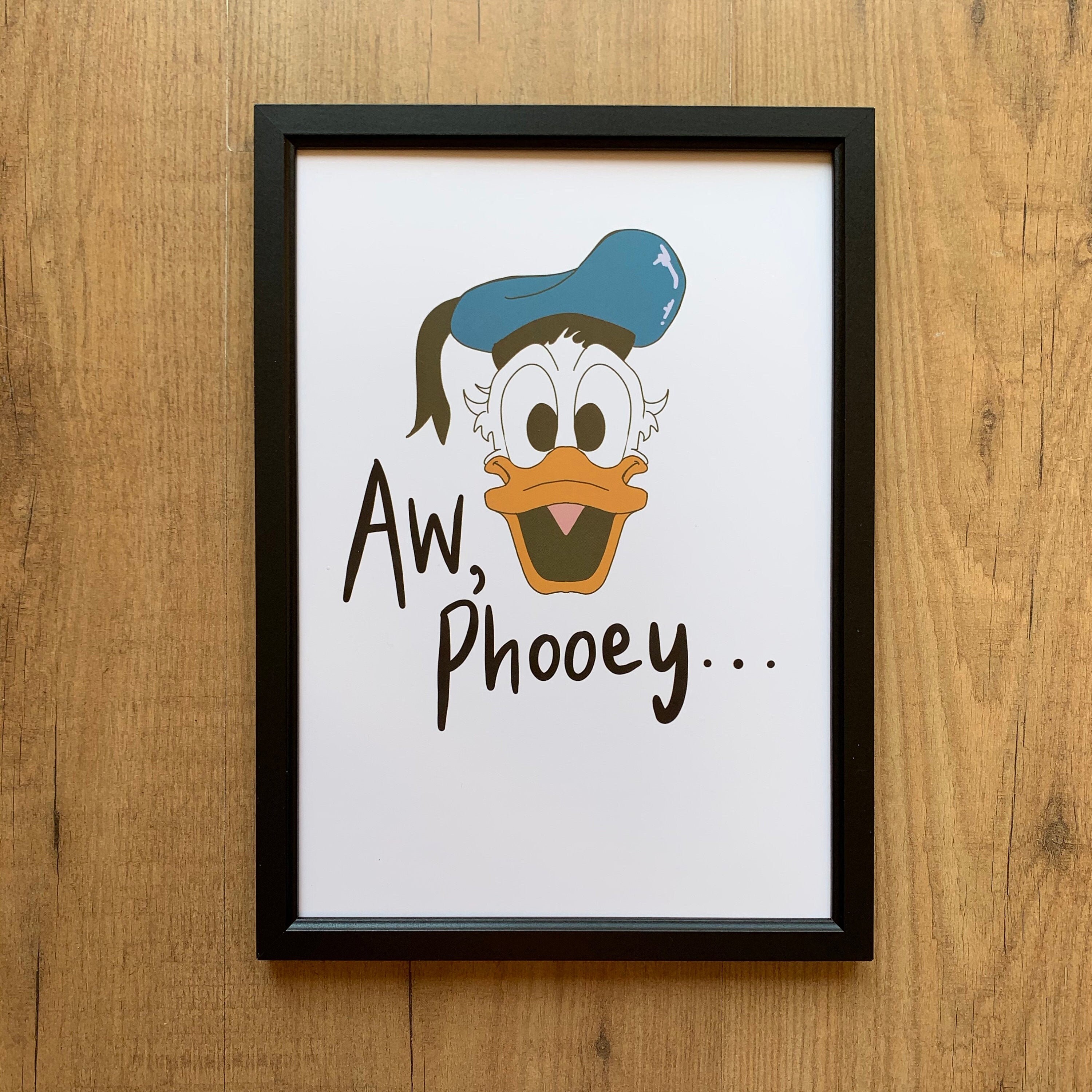 Children's Disney Donald Duck Catchphrase Cartoon , A4 Digital Wall Art ...