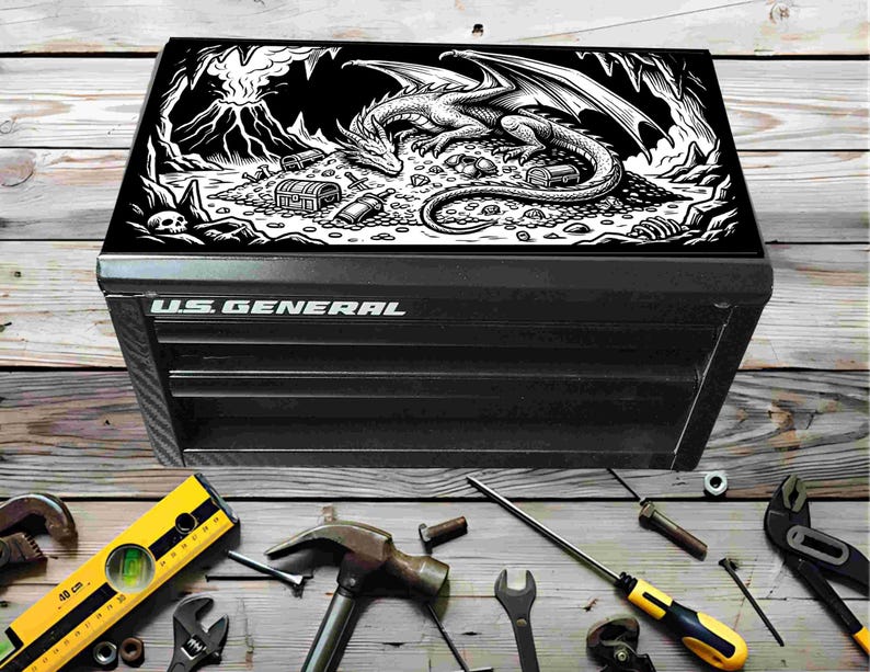 Dragon's Lair Mini Toolbox Laser Engraving Files SVG | Metal Wood CNC ...