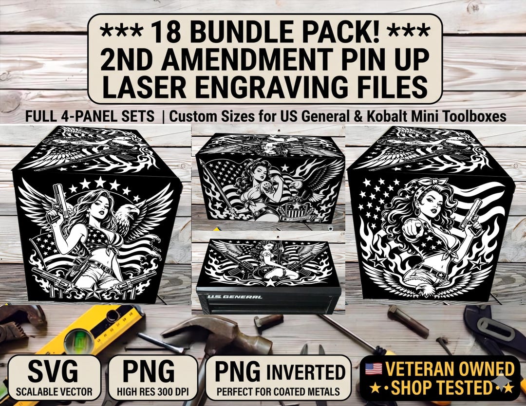 18 Pin up 2nd Amendment Laser Files | SVG, PNG Inverted (digital ...
