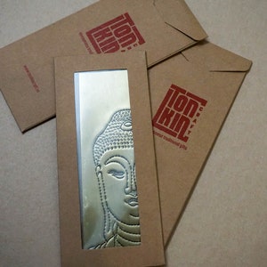 Buddha Bookmark | Hand Carved Brass Bookmark | Custom Bookmark ...