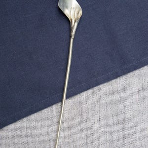 Silver Hair Pin Calla Lily - Etsy