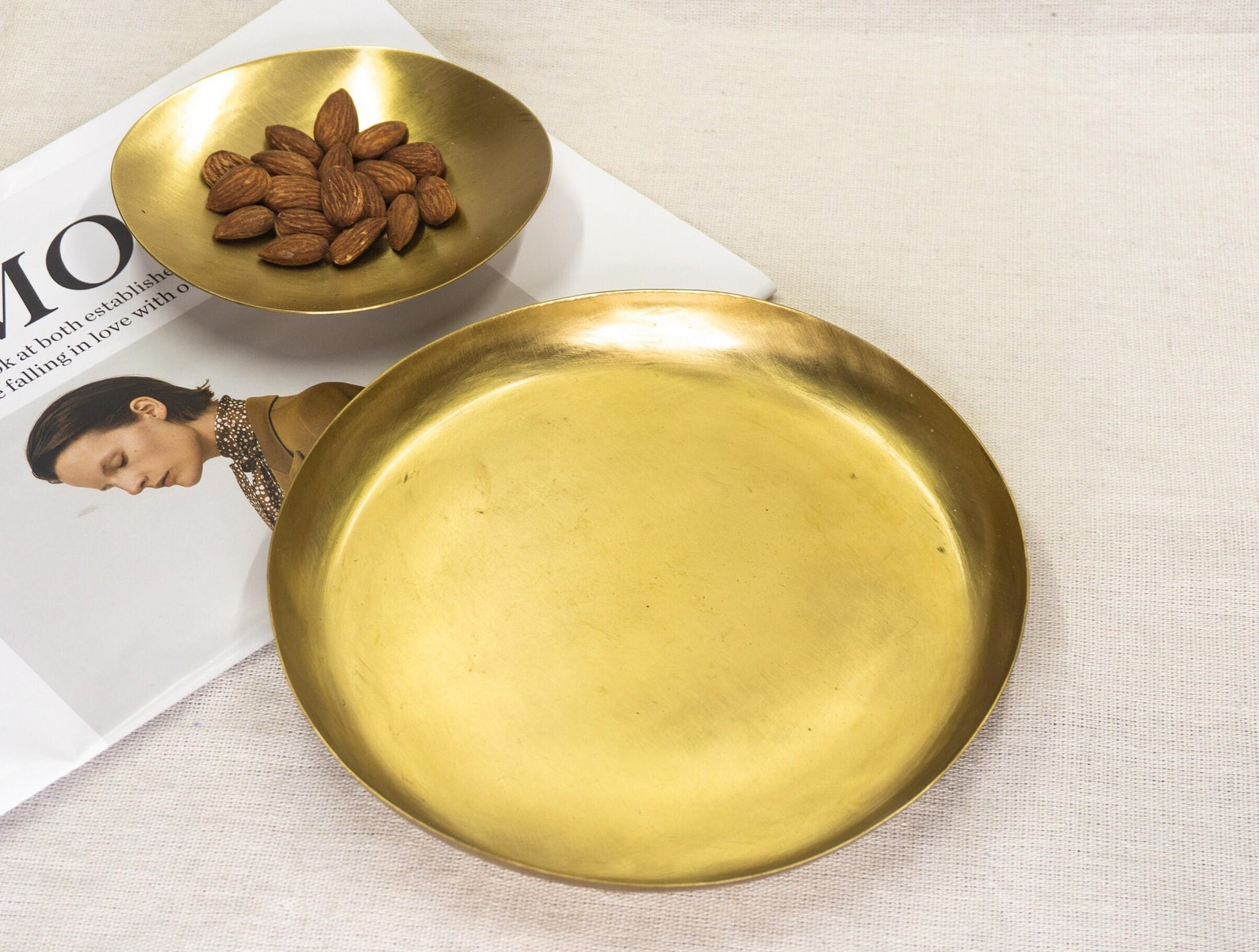 Brass Tray Serving Copper Tray Coffee Table Tray | Etsy