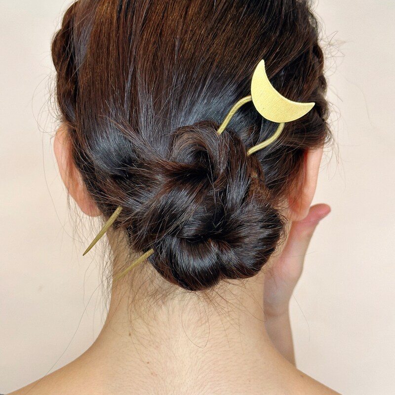 Moon Hair Fork - Etsy