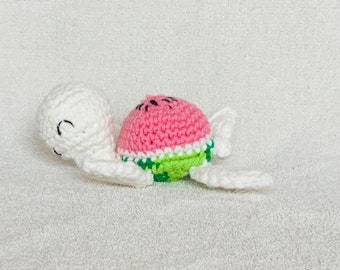 Watermelon Turtle Crochet - Etsy