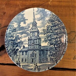 4 Liberty Blue Staffordshire Ironstone Coasters With 4 Different Scenes ...