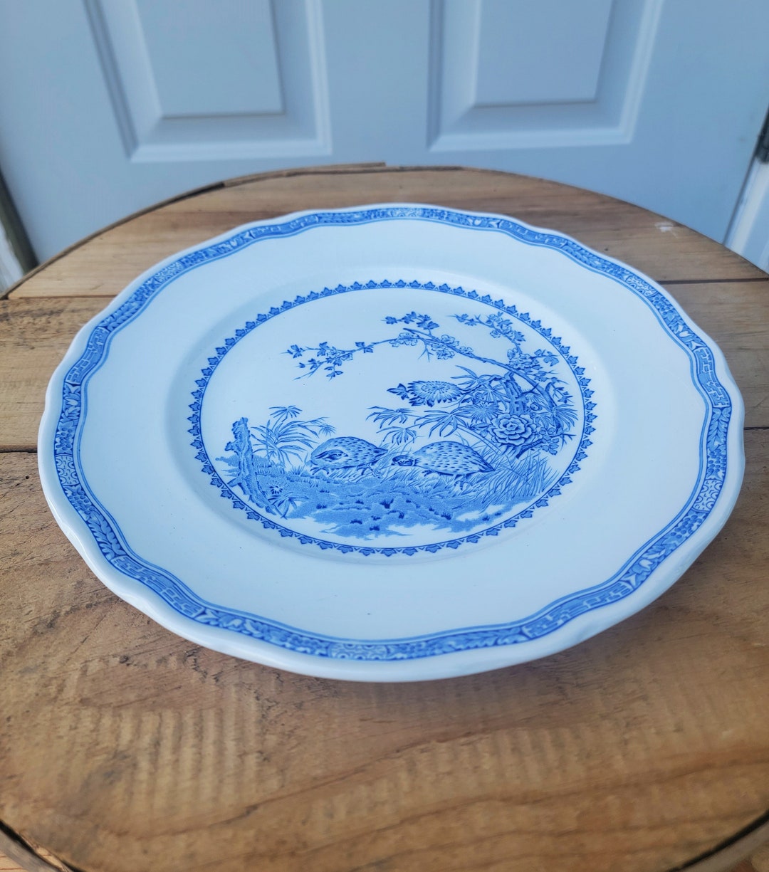 1 Furnivals Blue Quail 10-3/8w Dinner Plate - Etsy