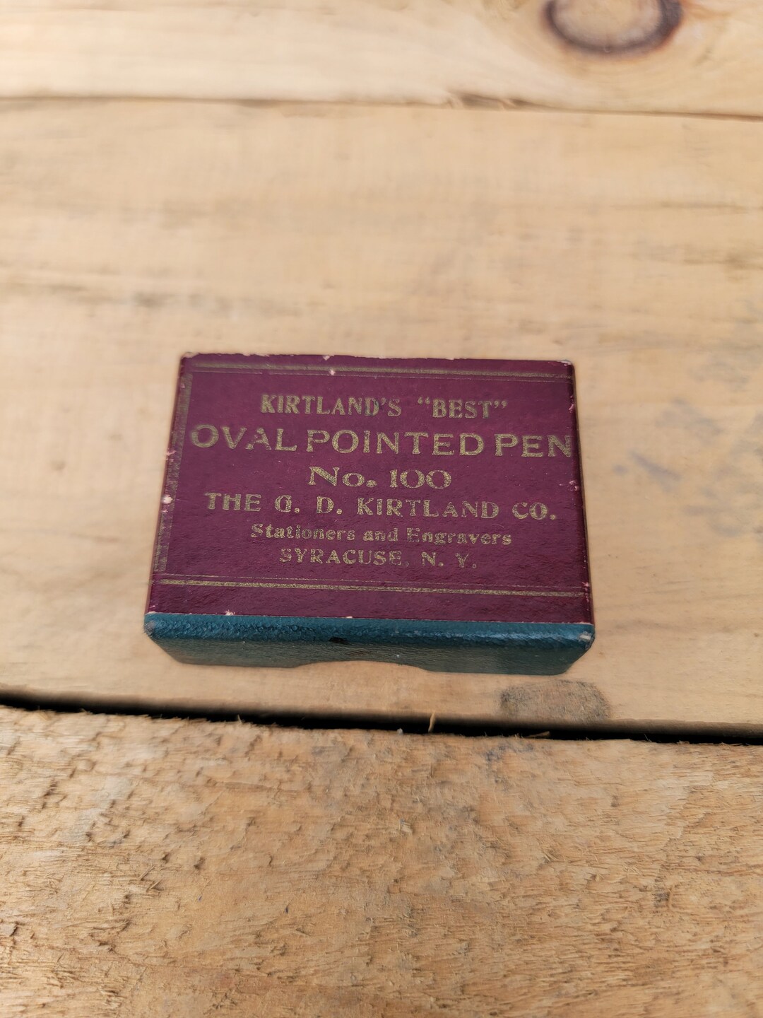 Kirtland's Best Oval Pointed Pen Vintage Dip Pen Nibs Box With Several ...