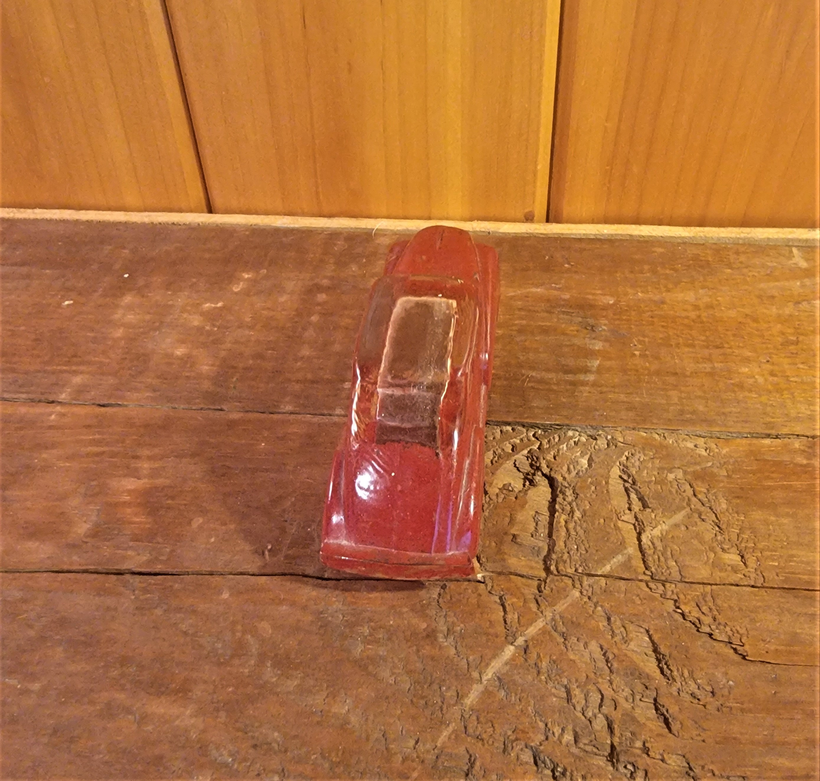 Vintage Red Painted Glass Car Candy Container. 5l - Etsy