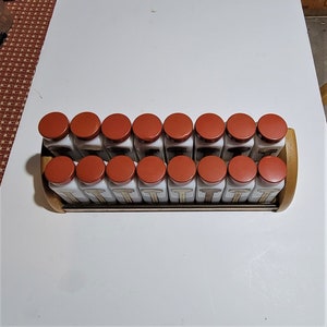 Tipp City Griffiths Spice Rack With 16 Spice Jars - Etsy