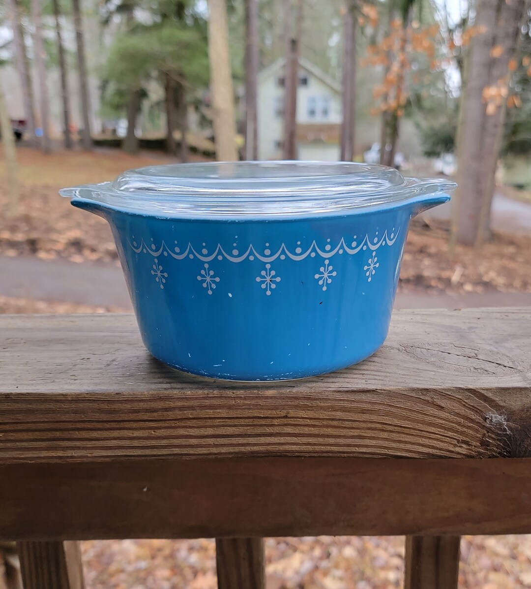 Pyrex Garland/snowflake 473 Covered Casserole - Etsy