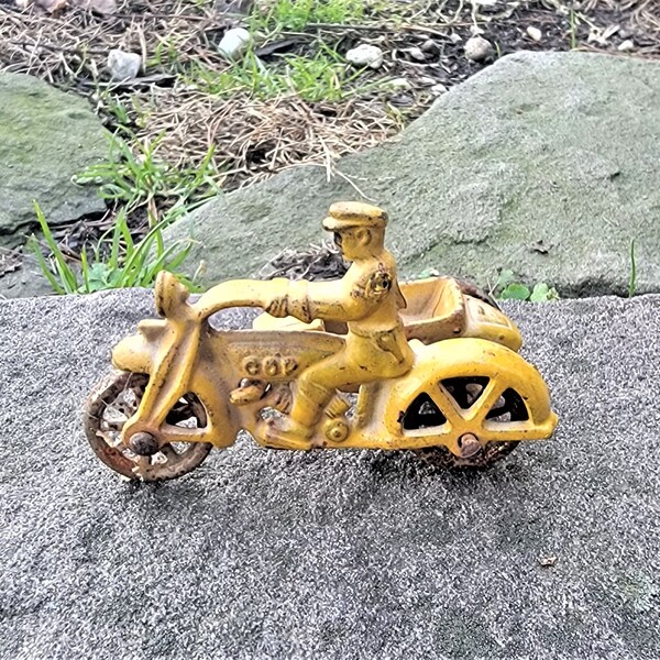 Cast Iron Motorcycle Toys - Etsy