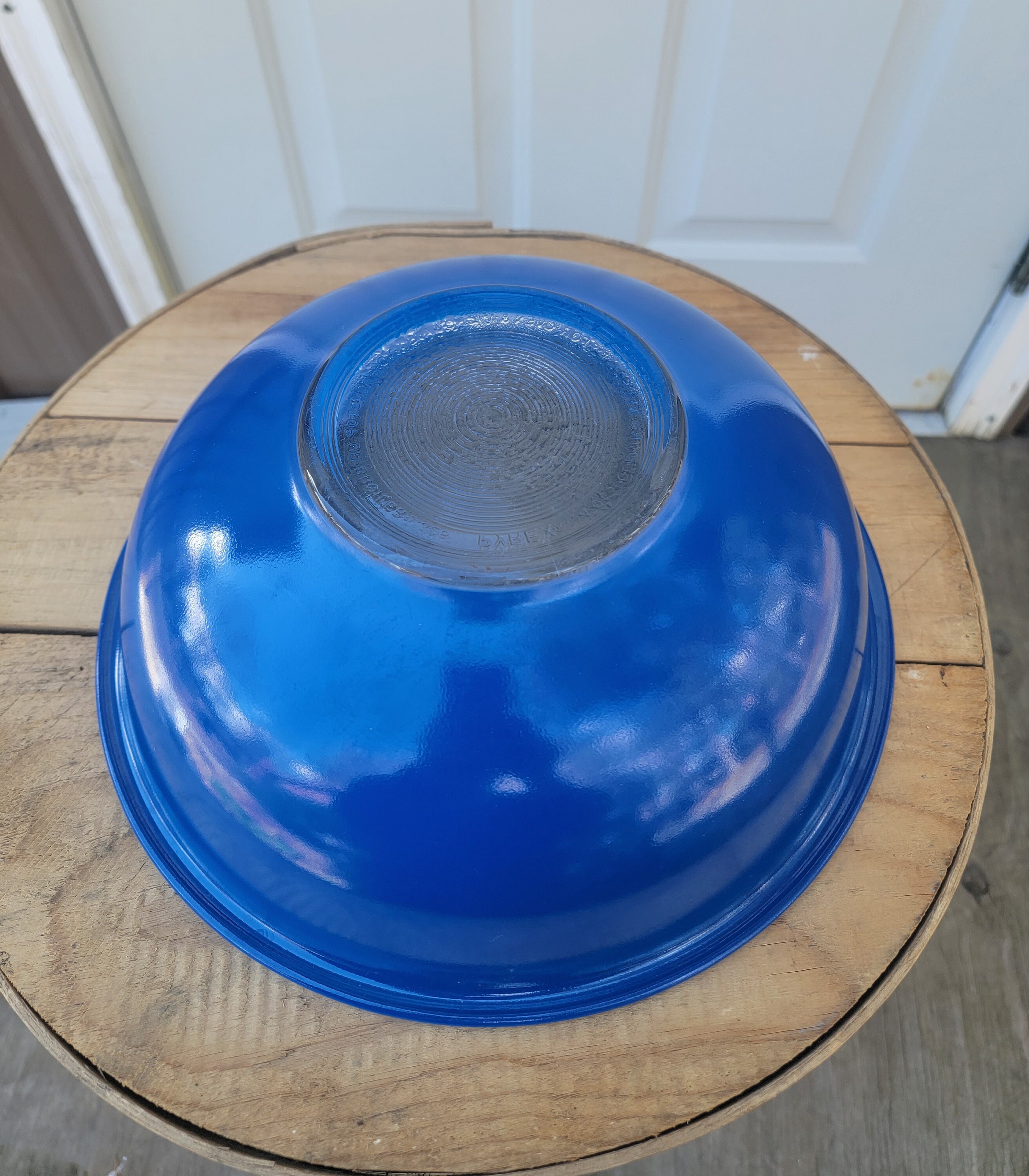 Pyrex Primary Colors 326 4 Litre Blue Glass Mixing/nesting Bowl With ...