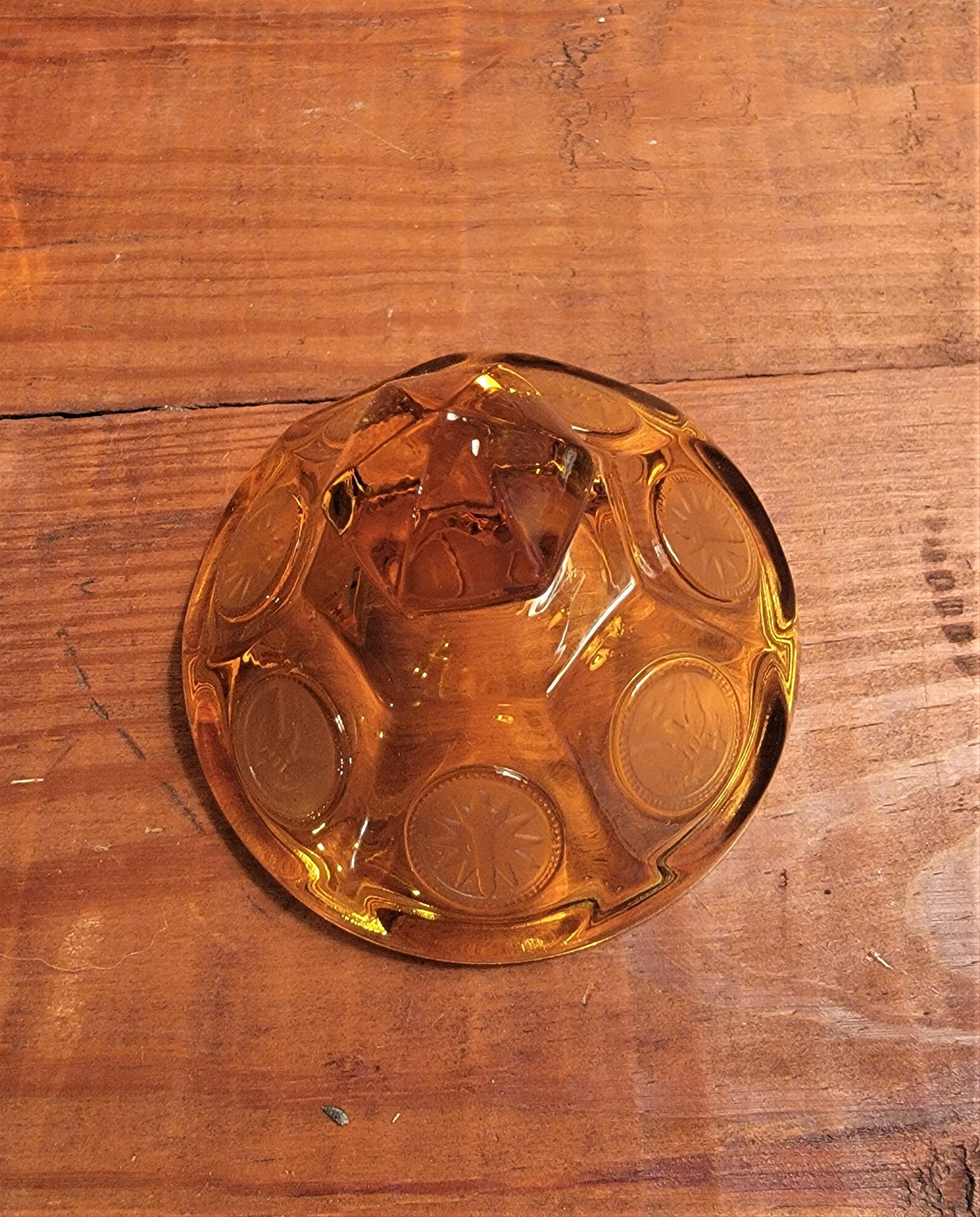 Amber Fostoria Coin Dot Sugar Bowl/ Candy Dish 4w X 6-1/2h - Etsy