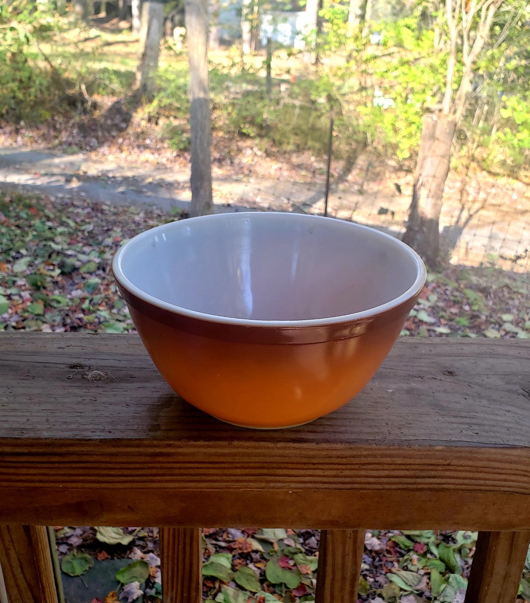 Pyrex Brown Ombre 402 Mixing Bowl - Etsy