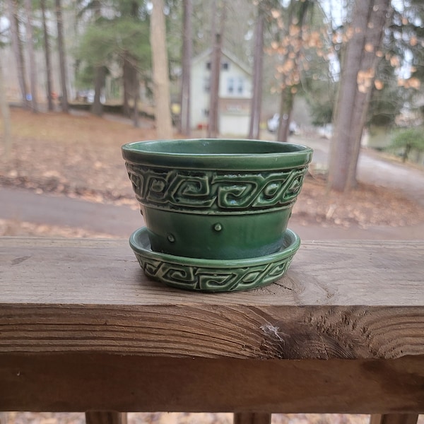 Greek Key Planter - Etsy