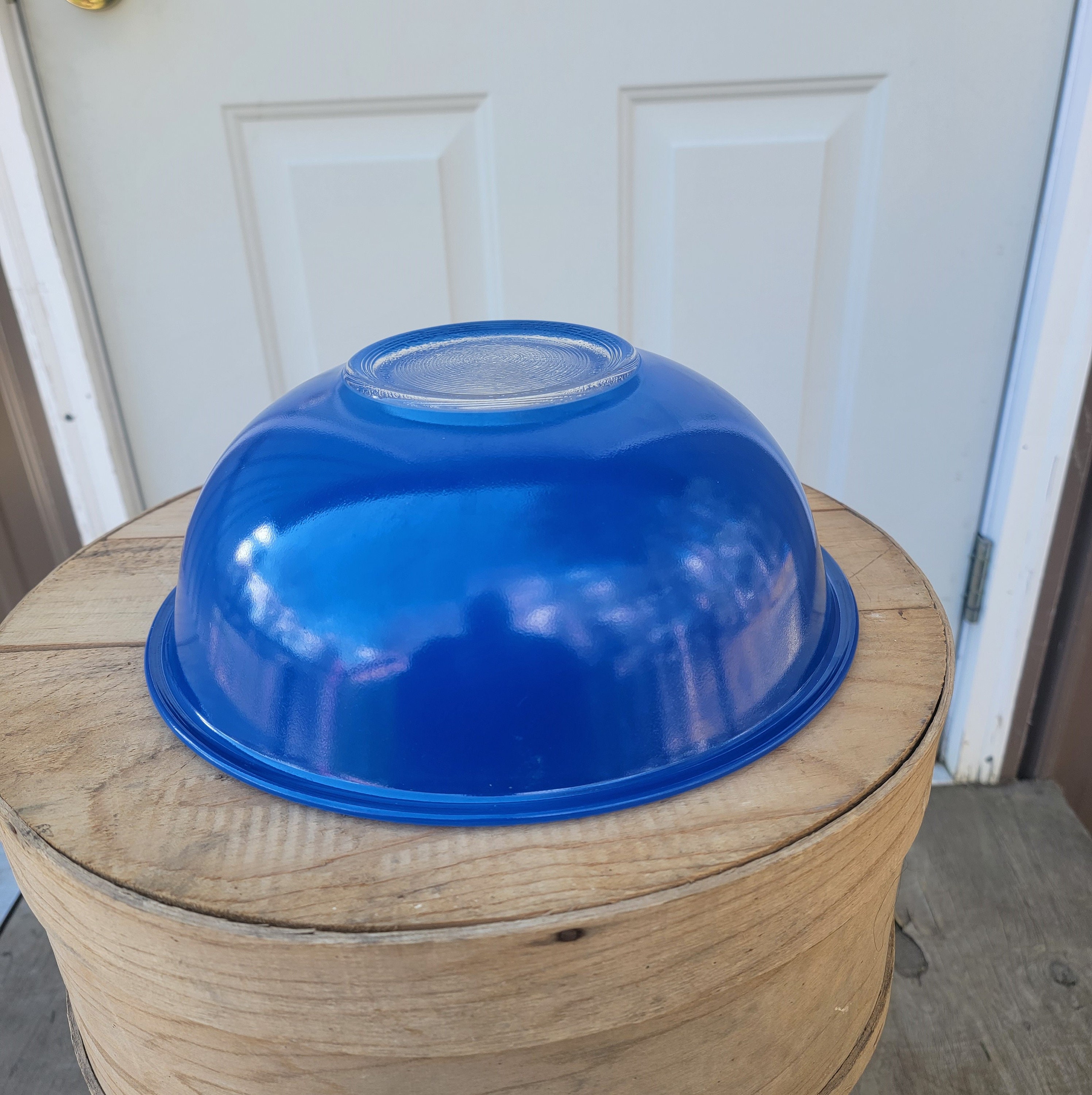 Pyrex Primary Colors 326 4 Litre Blue Glass Mixing/nesting Bowl With ...